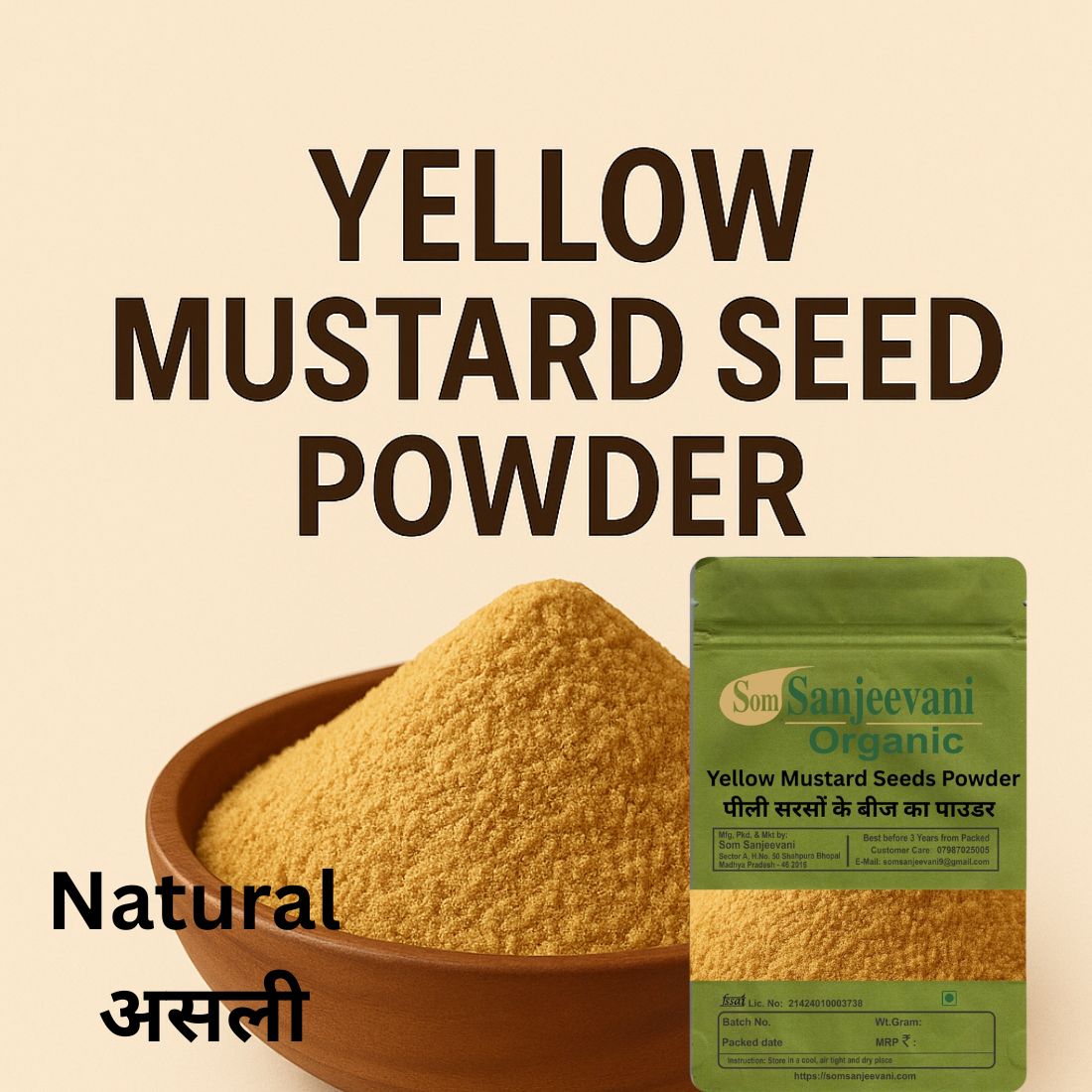 Som Sanjeevani organic Mustard Seeds Powder