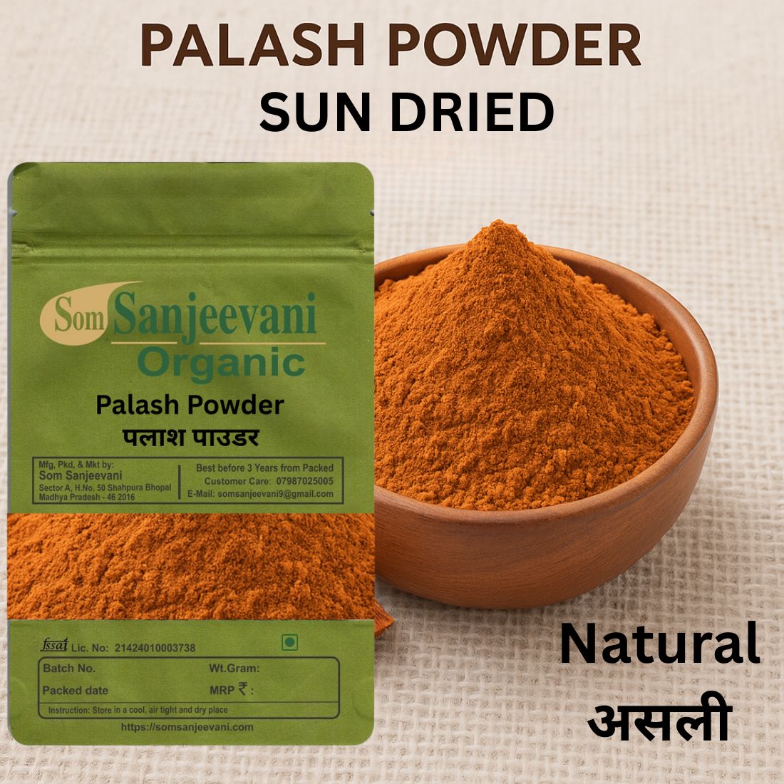 Som Sanjeevani Organic Palash Bark Powder